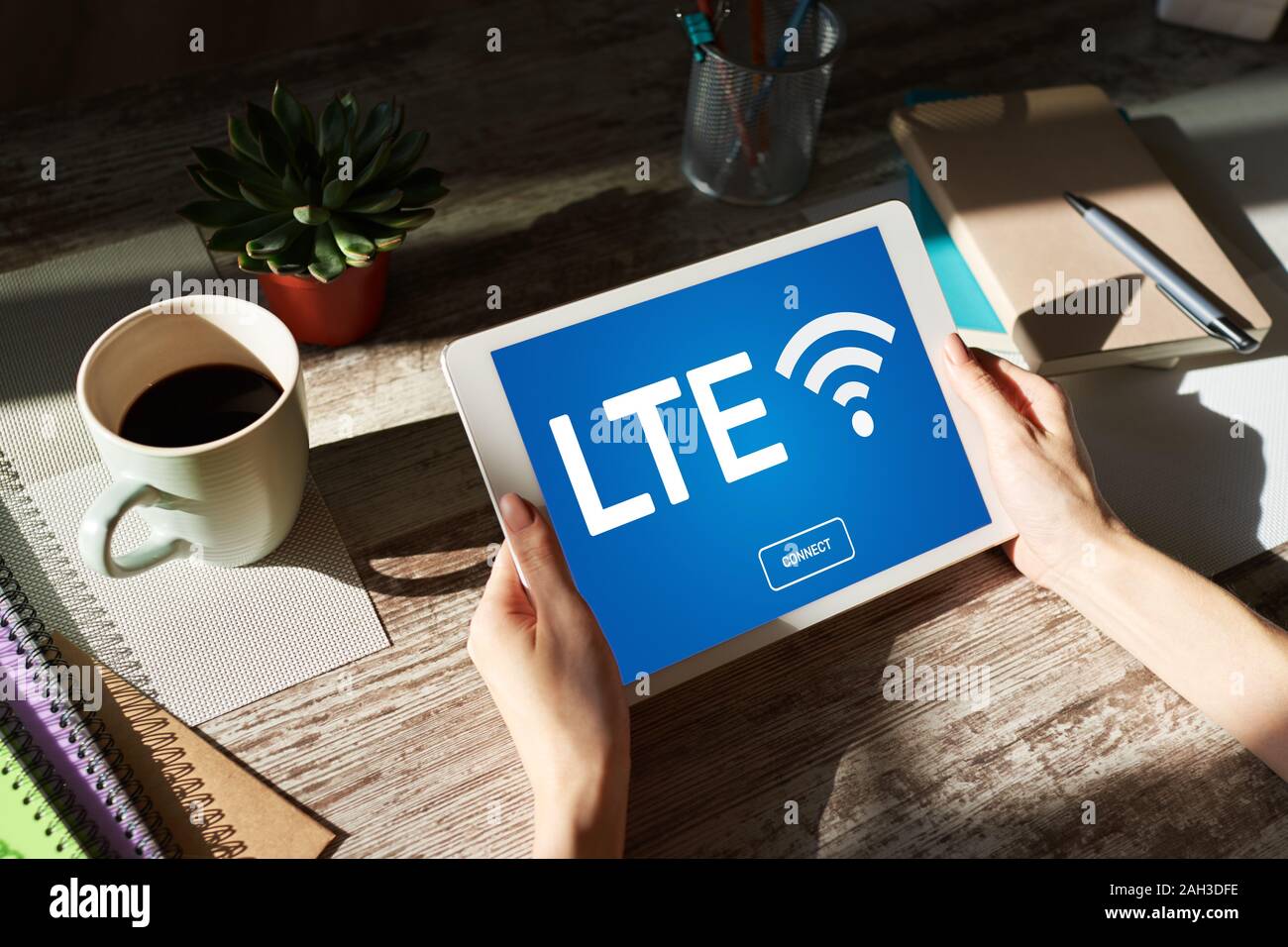 LTE, 4G, 5G Fast wireless internet connection, Telecommunication and ...