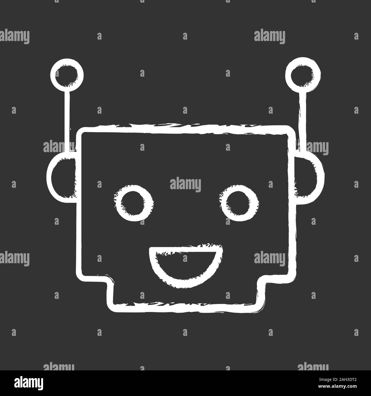 Robot square head Black and White Stock Photos & Images - Alamy