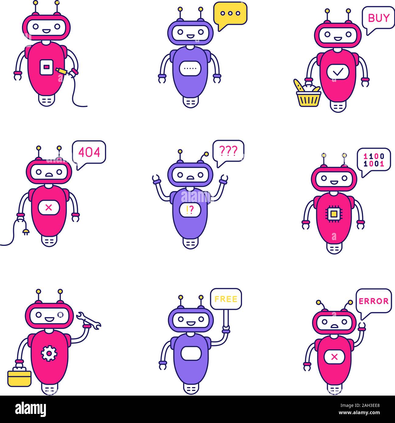 Typing code vector vectors hi-res stock photography and images - Alamy