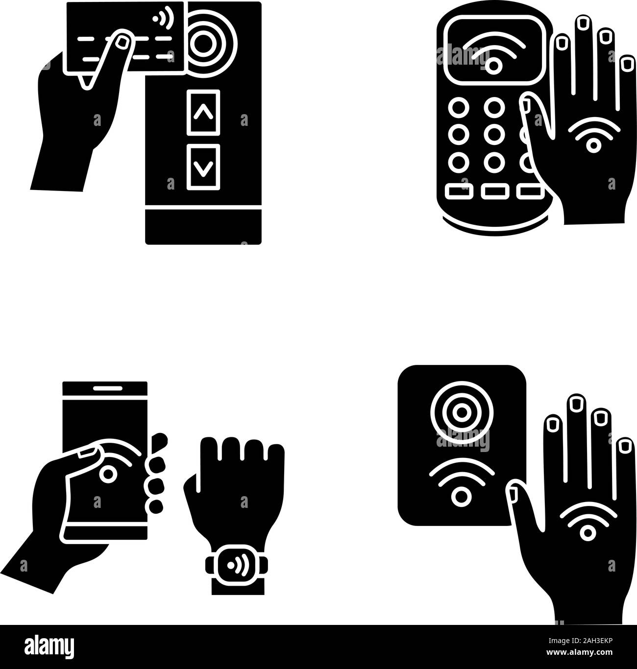 Contactless payment symbols Cut Out Stock Images & Pictures - Alamy