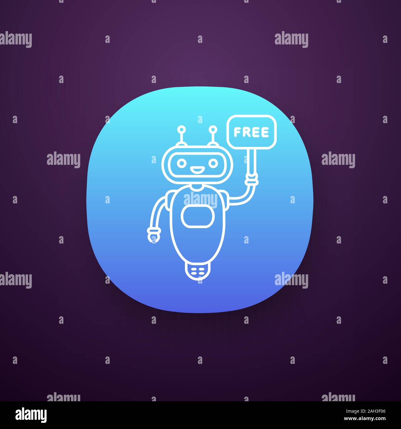 Chatbot With Free In Speech Bubble App Icon Uiux User Interface Free Customer Support Talkbot