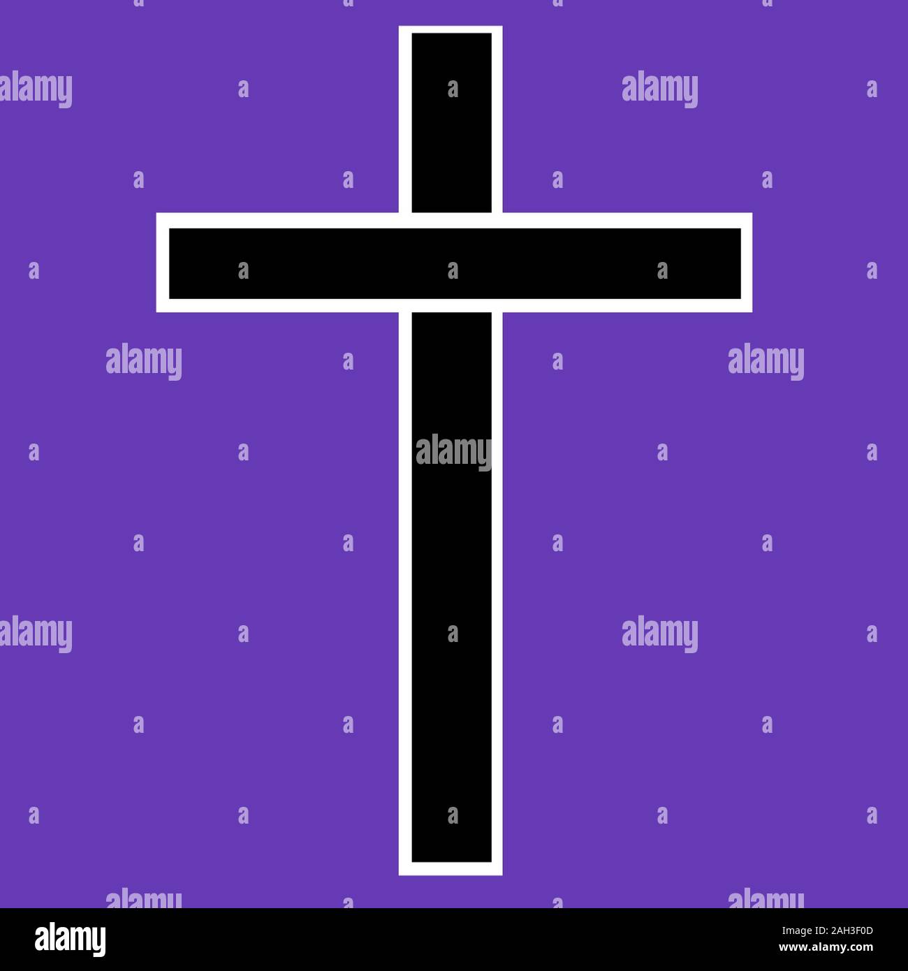 Christian cross symbol with white background. the symbol of truth Stock ...