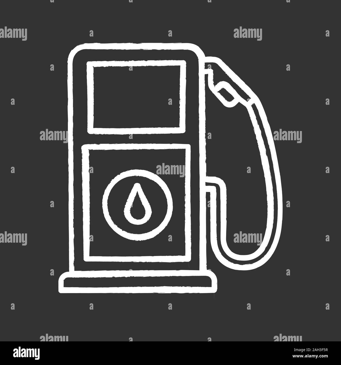 Filling station chalk icon. Petrol pump. Gasoline stand. Gas station ...