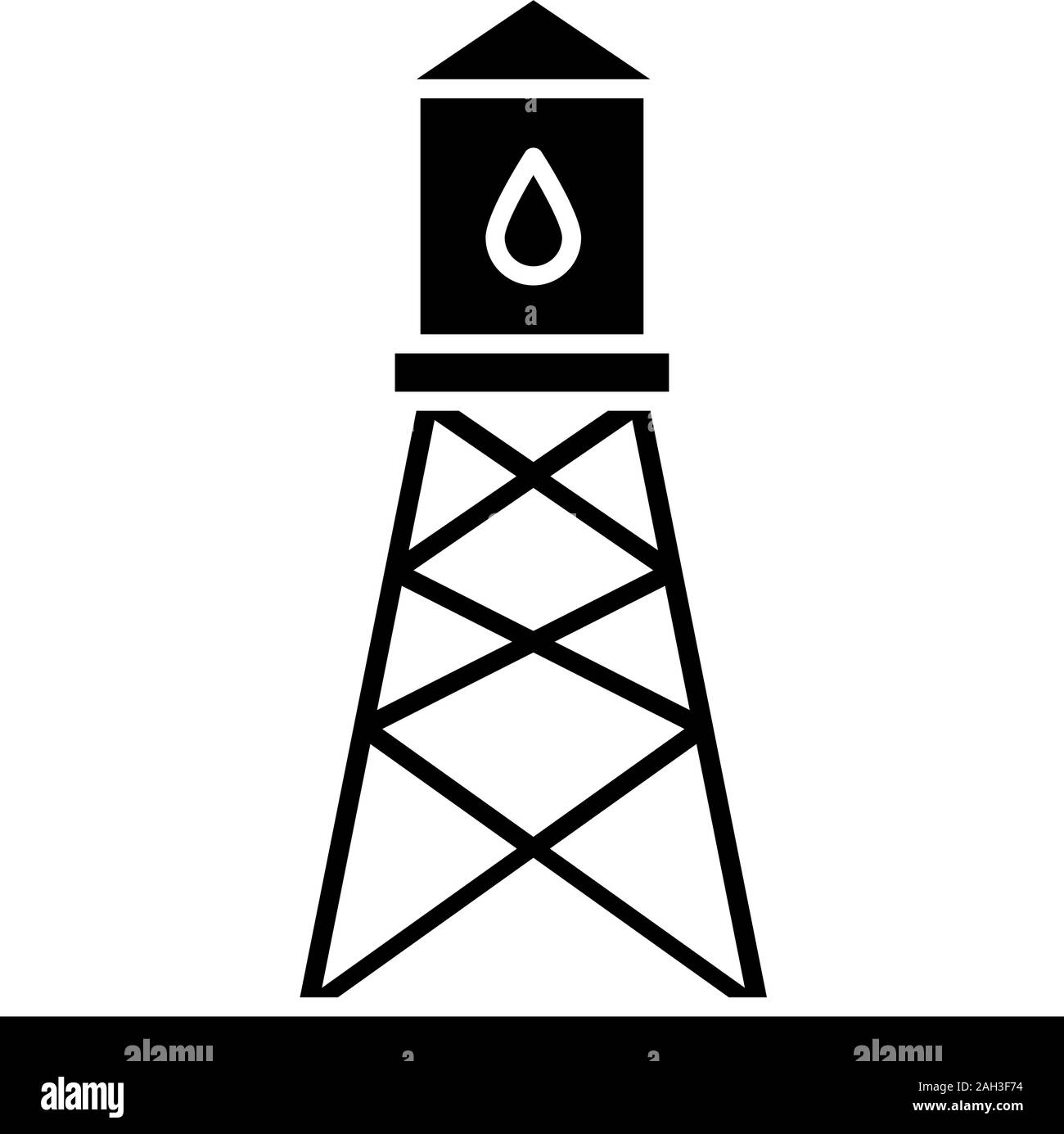 Oil Rig Derrick Logo
