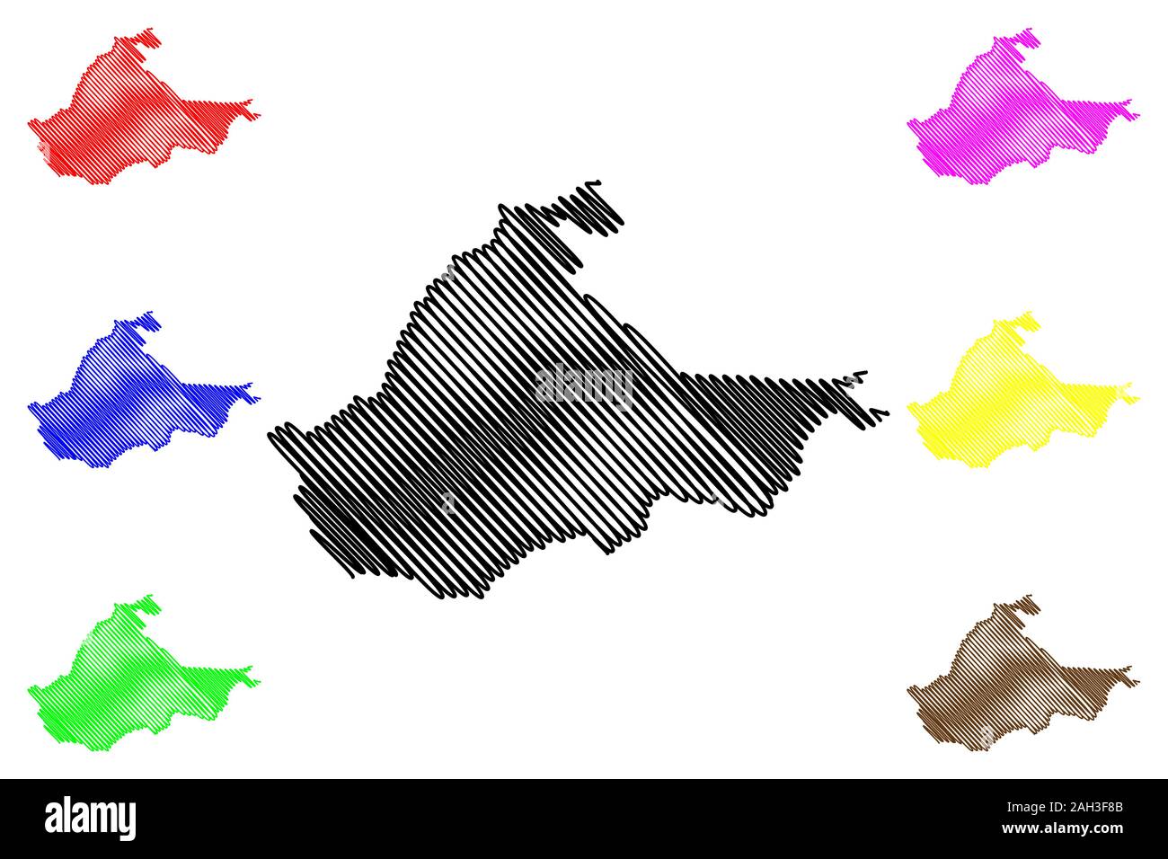 Brcko District (Bosnia and Herzegovina, BiH, Bosnia–Herzegovina) map ...