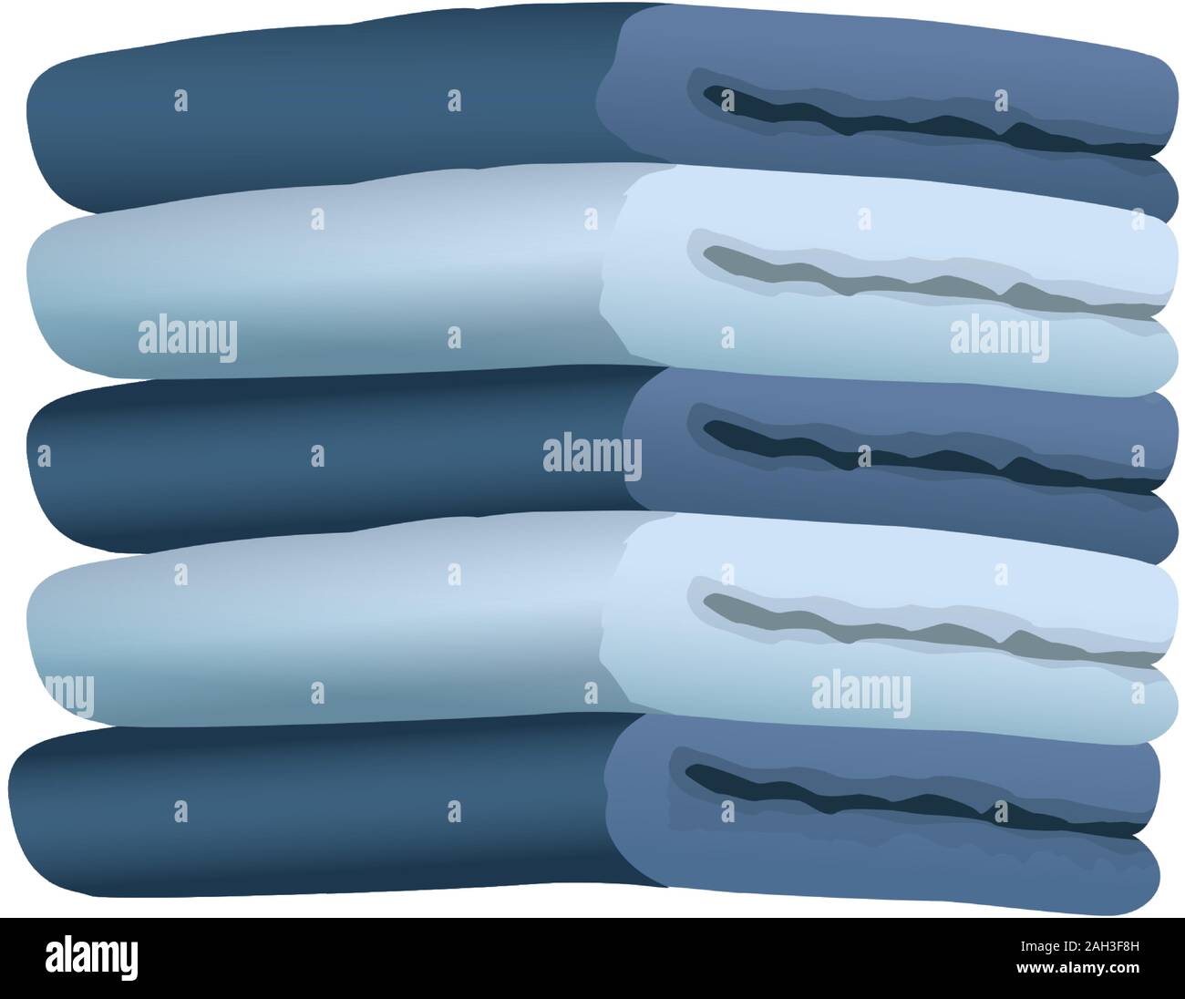 Stack folded colorful fabric Stock Vector Images - Alamy