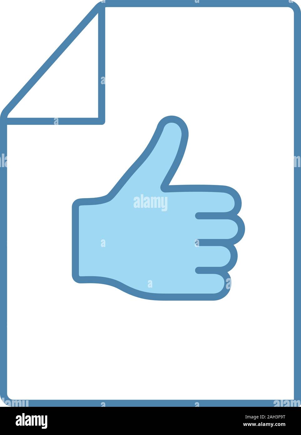 Approval document color icon. Best mark. Excellent review. Approval and ...