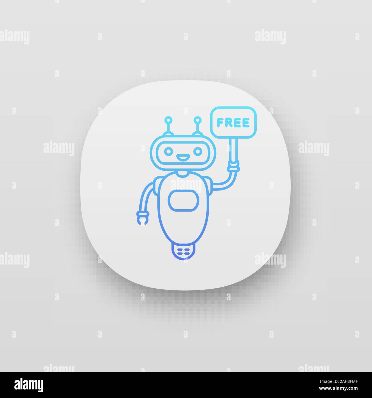 Chatbot With Free In Speech Bubble App Icon Uiux User Interface Free Customer Support Talkbot