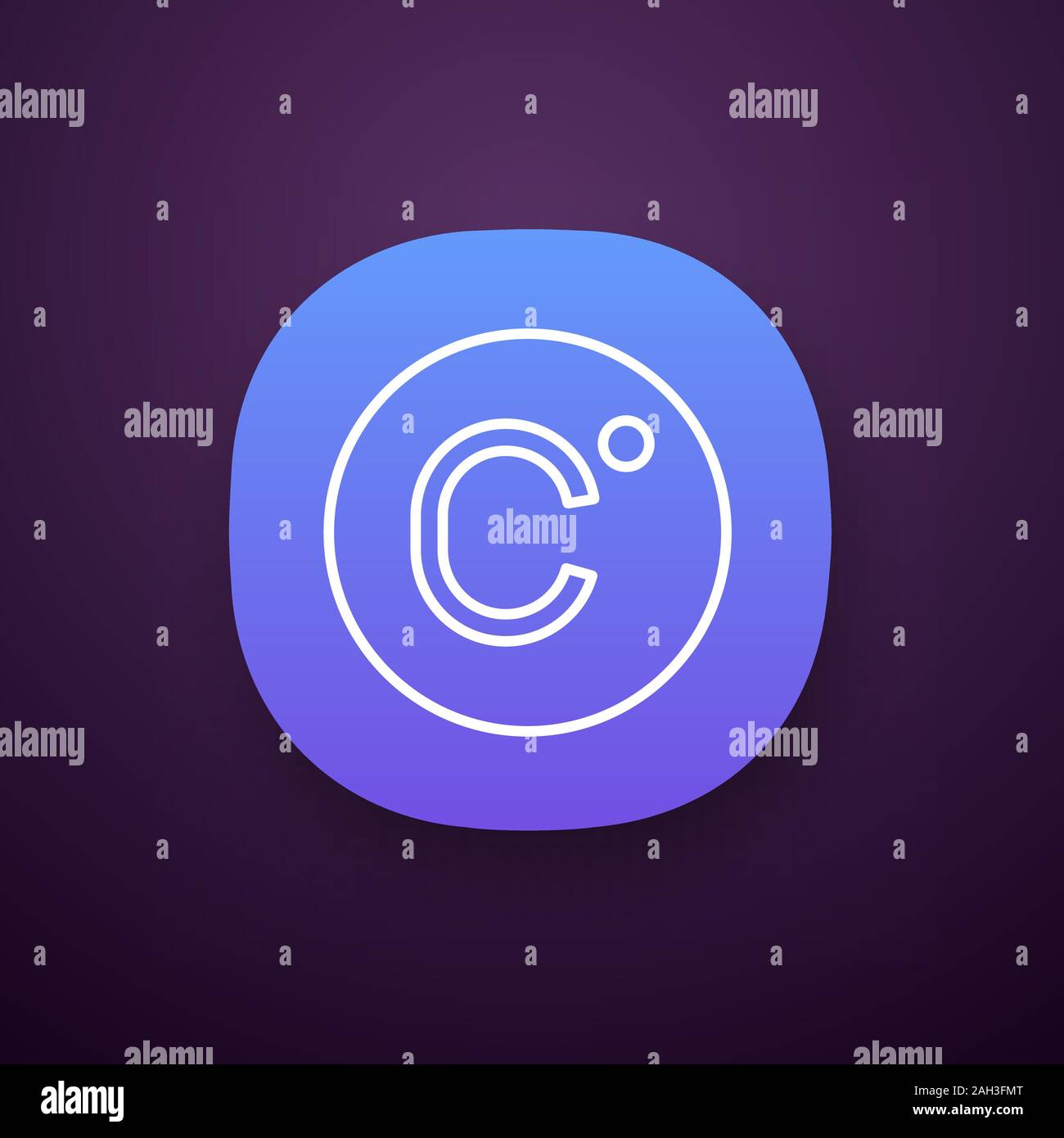 Celsius degrees temperature app icon. UI/UX user interface. Centigrade ... Celsius degrees temperature app icon. UI/UX user interface. Centigrade ...
