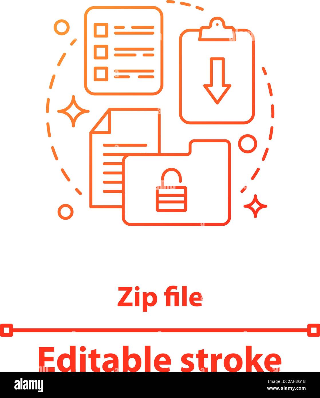 Zip File Icon Vector