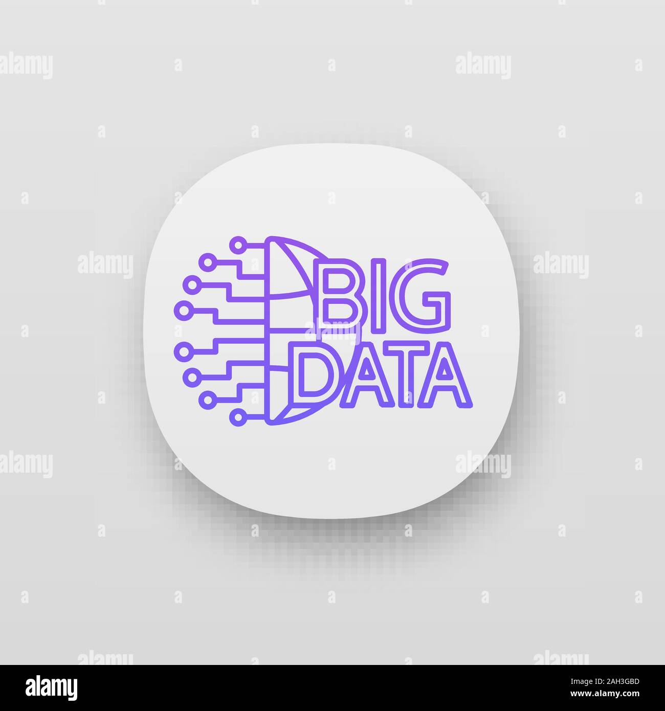 Big Data App Icon Uiux User Interface Cloud Computing Database Artificial Intelligence 5522