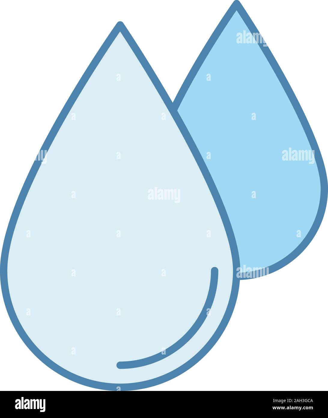 Water drops color icon. Liquid. Raindrop. Isolated vector illustration ...