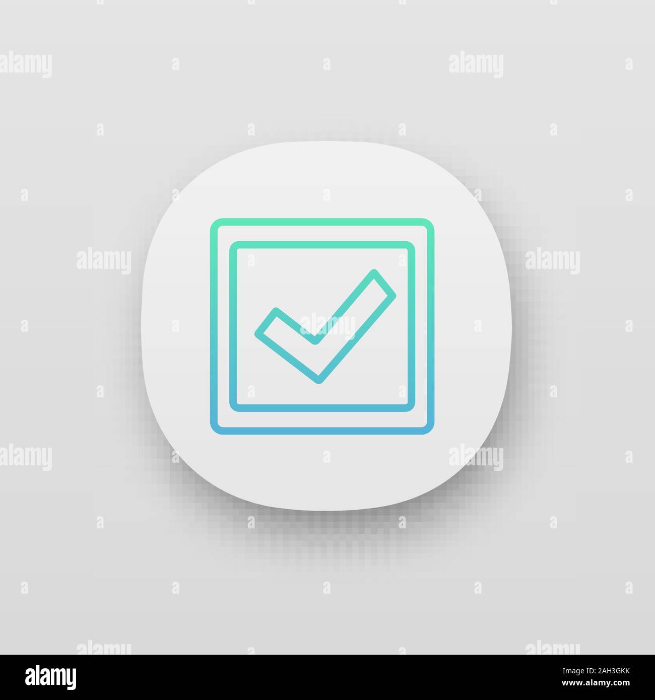 Checkbox App Icon Check Box Checkmark Voting Verification And Validation Approved Uiux