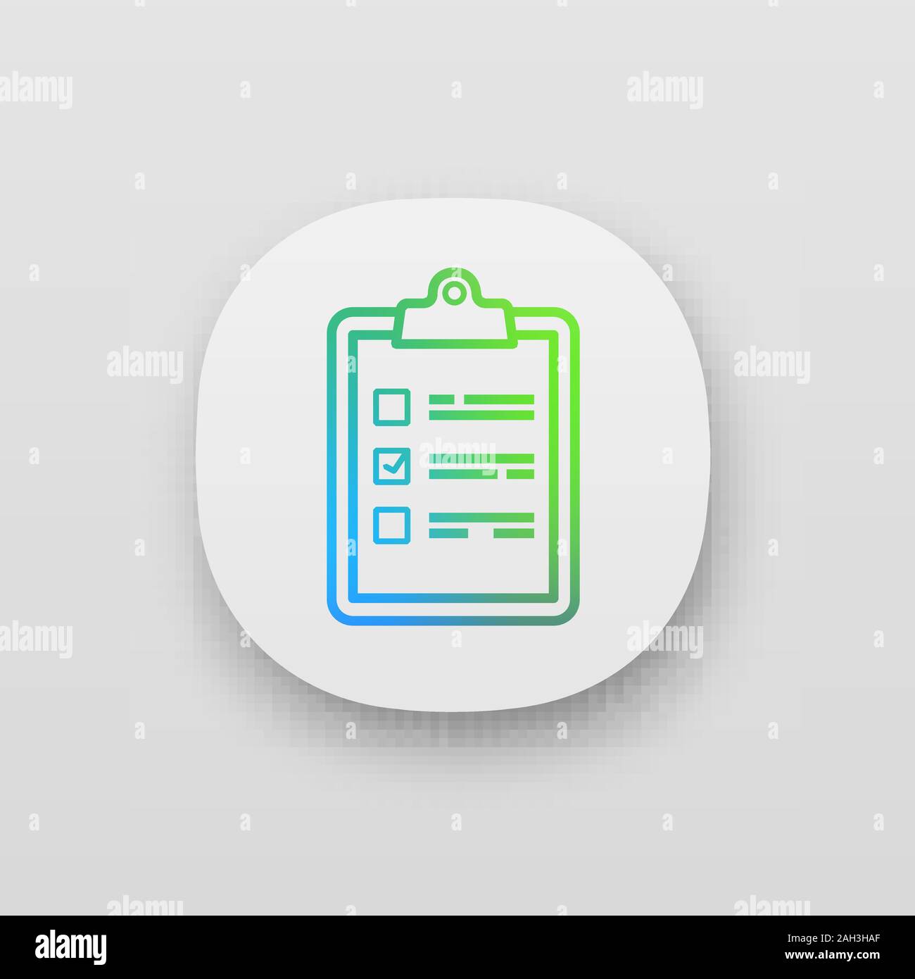 Task planning app icon. Checklist. To do list. UI/UX user interface ...