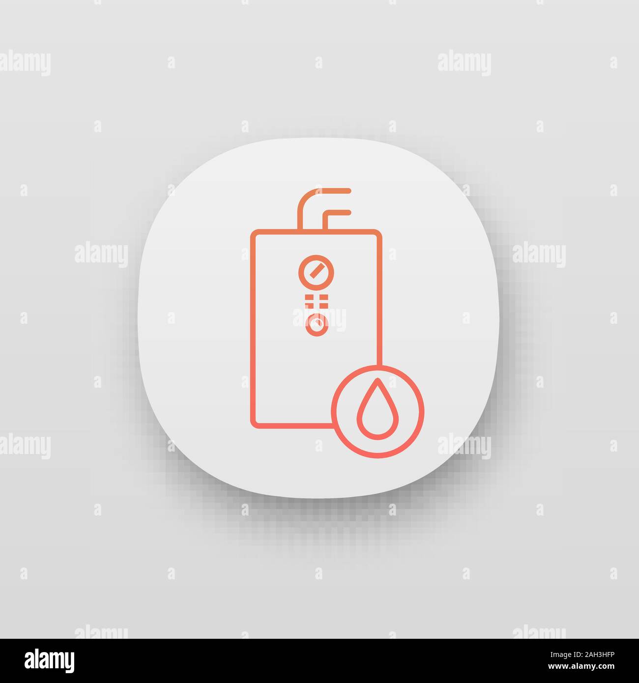 Gas Water Heater App Icon Uiux User Interface Heating Water Home