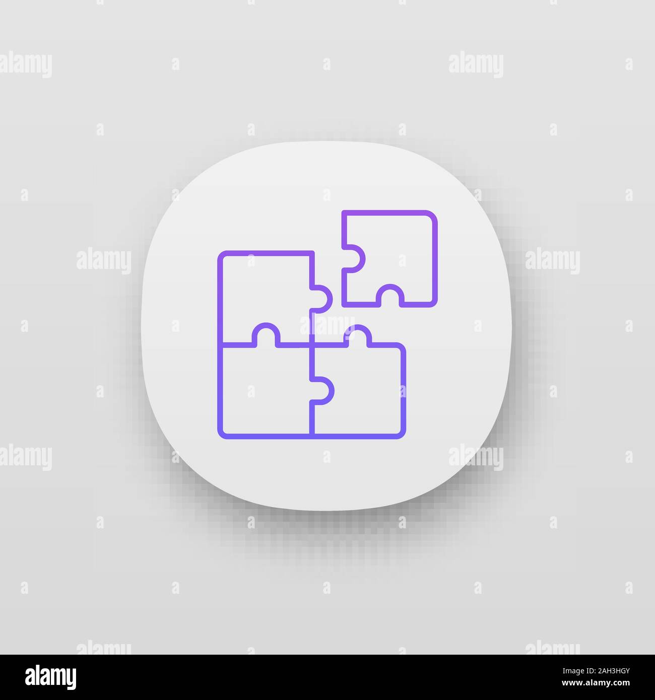 Teamwork app icon. UI/UX user interface. Consolidation. Solution finding. Team problem solving ...