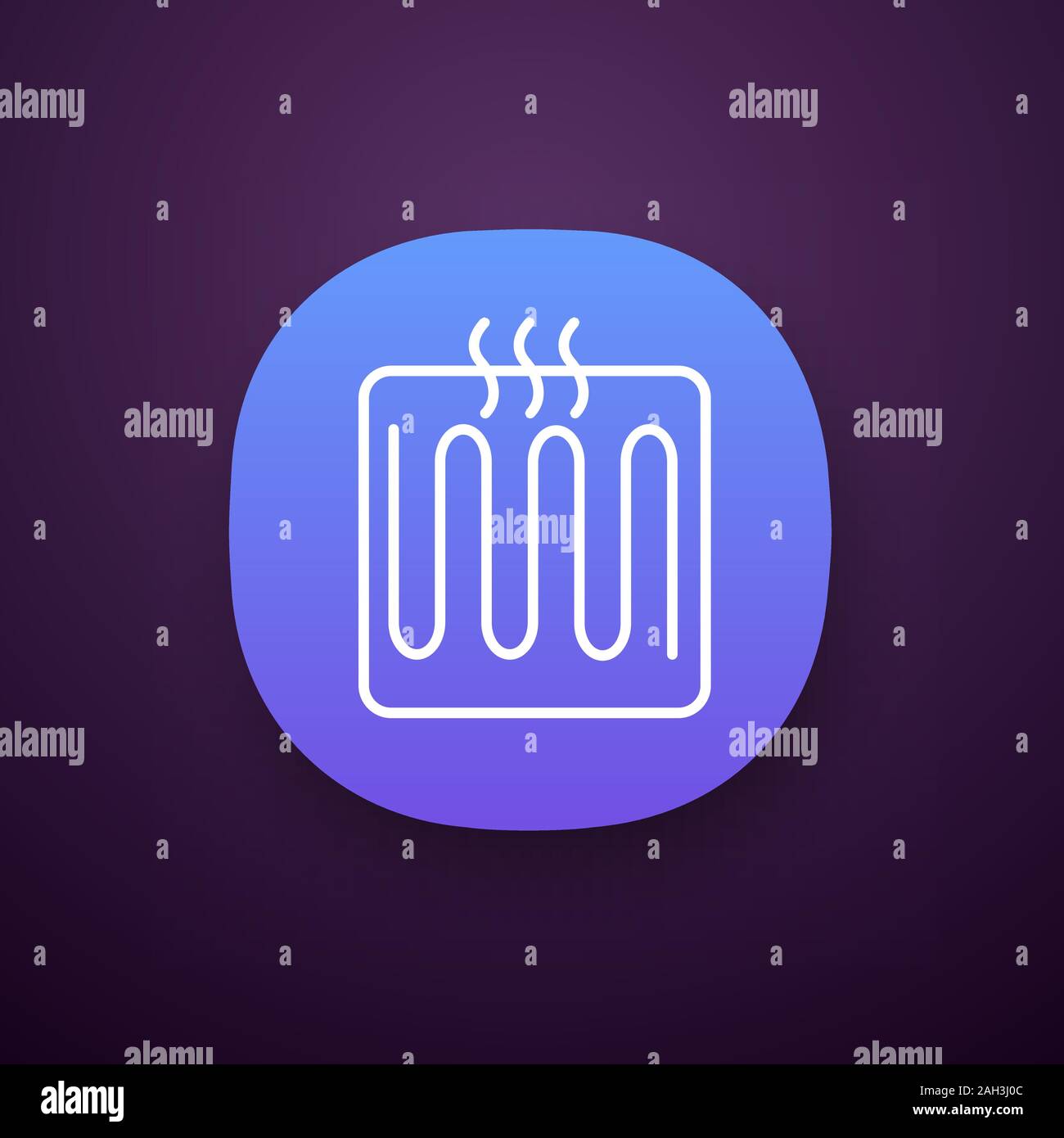 Underfloor Heating Element App Icon Floor Heating System Heater Ui