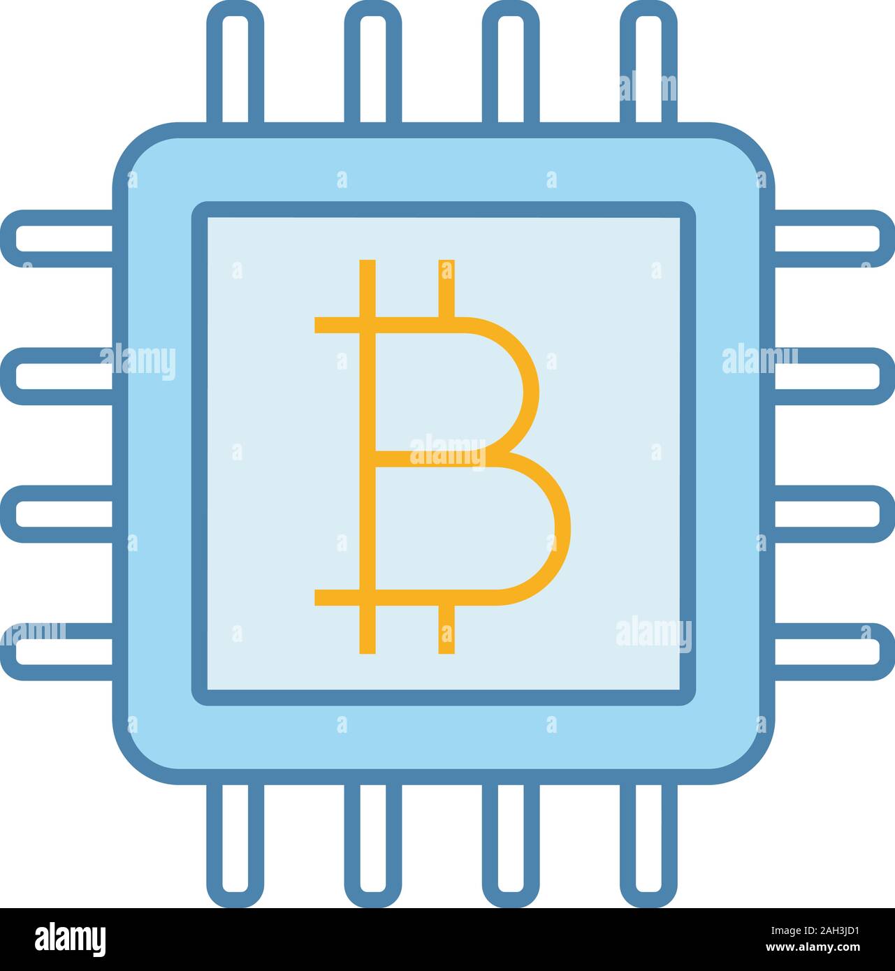 Cryptocurrency cpu mining icon hi-res stock photography and images - Alamy
