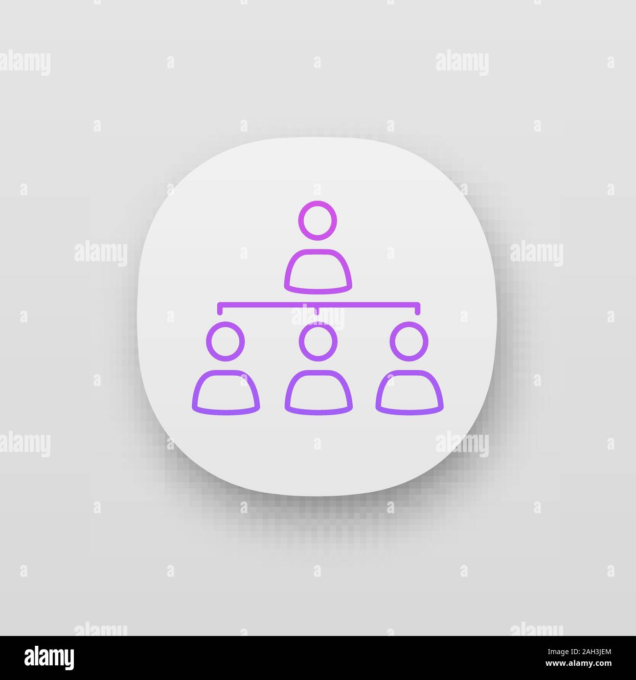 Staff management app icon. UI/UX user interface. Teamwork. Professional ...