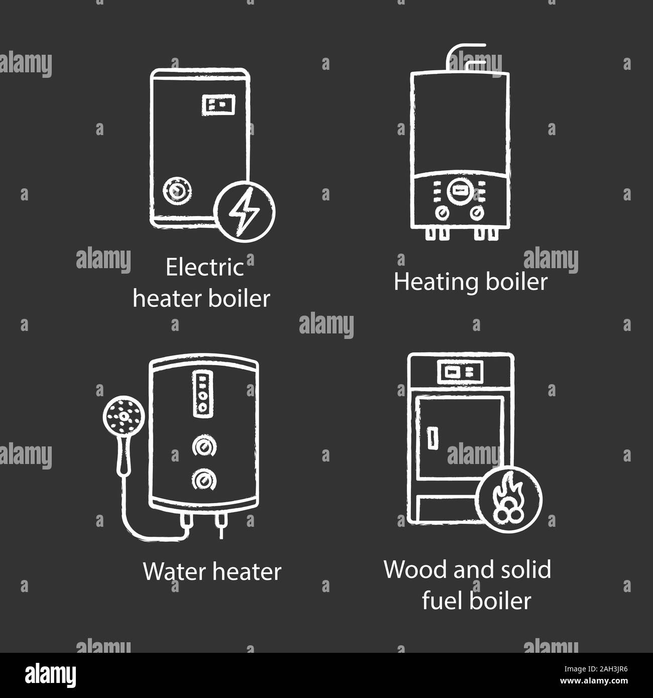 Tankless water heater Black and White Stock Photos & Images - Alamy