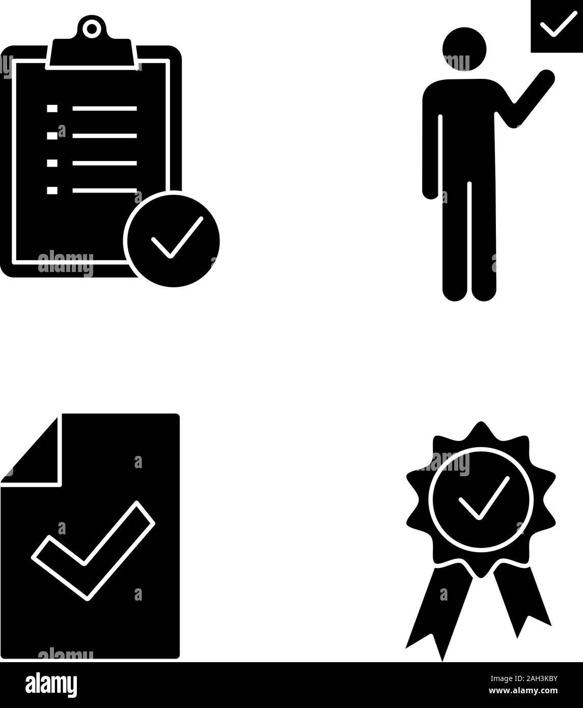 Approve glyph icons set. Verification and validation. Task planning ...