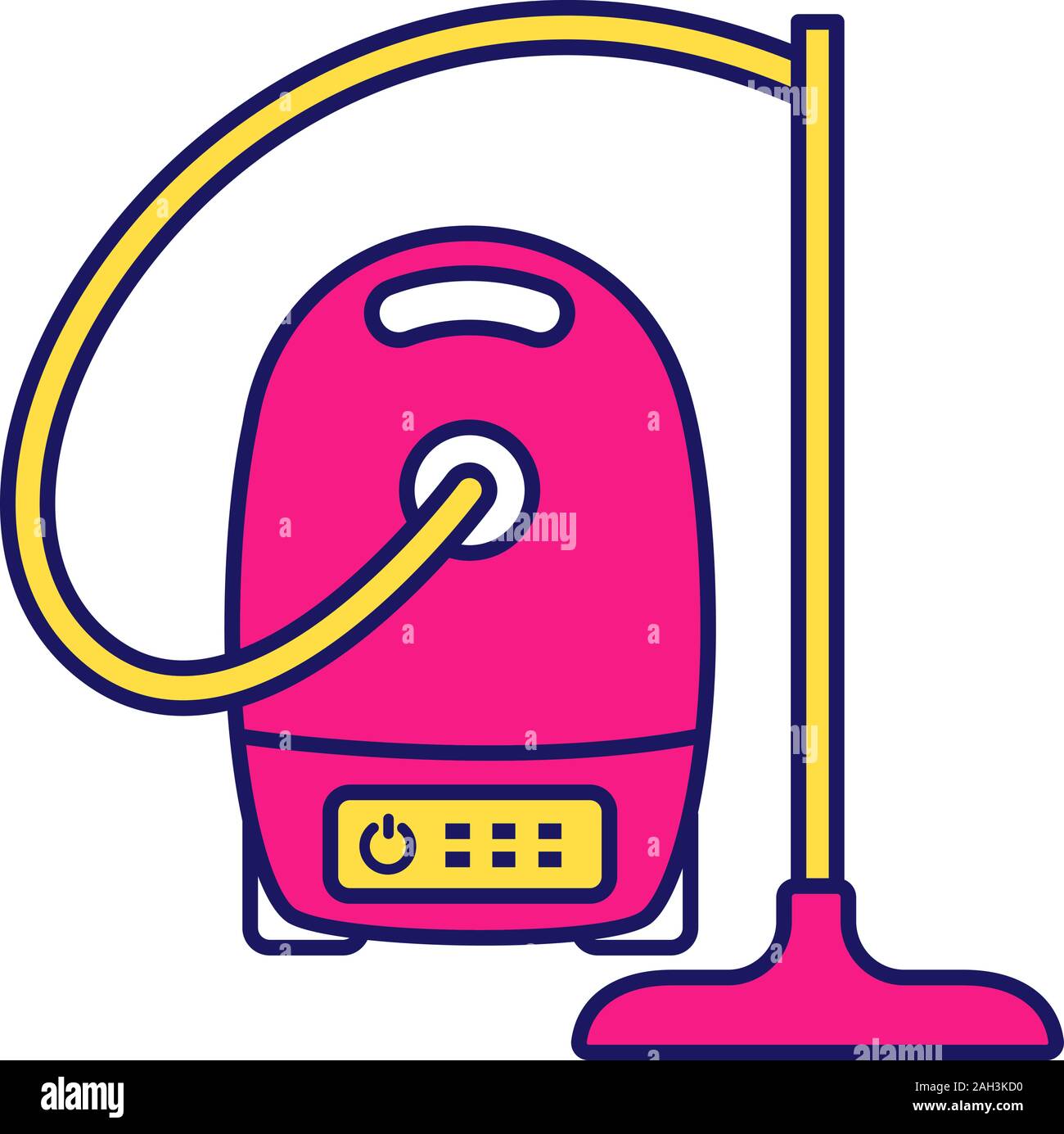 Vacuum cleaner color icon. Wet and dry vacuum. Household appliance ...