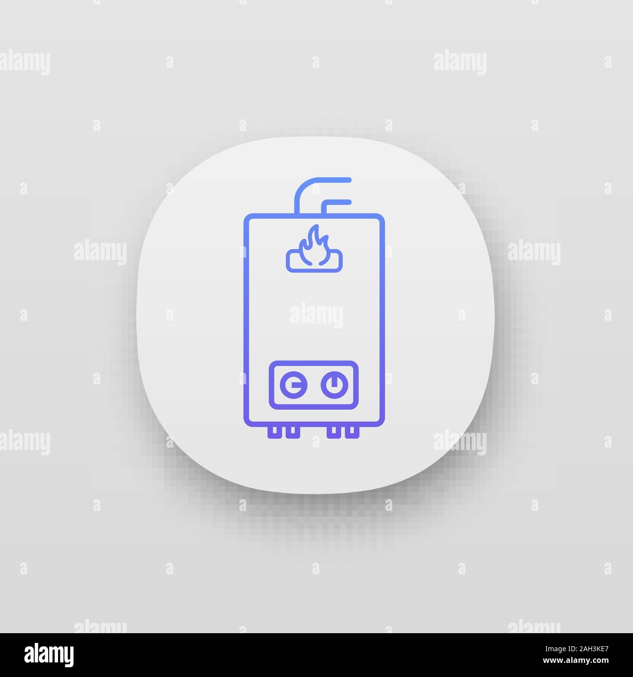 Gas Water Heater App Icon Heating Water Home Boiler Uiux User