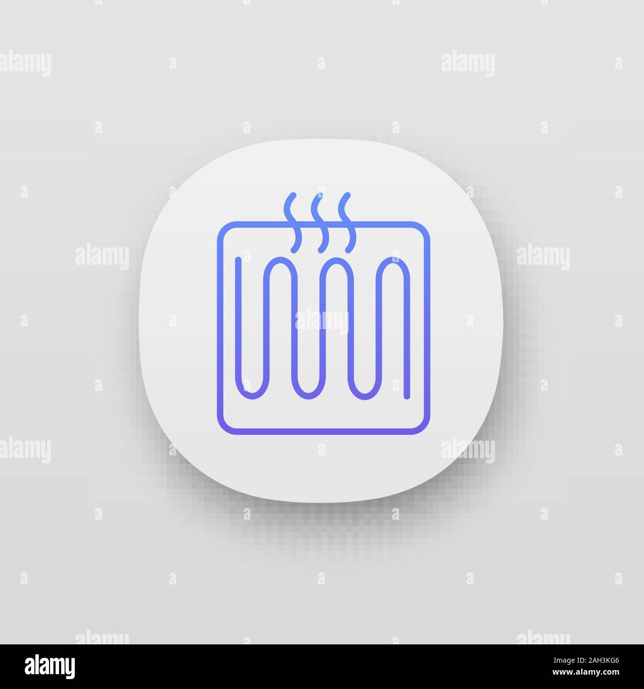 Underfloor Heating Element App Icon Floor Heating System Heater Ui