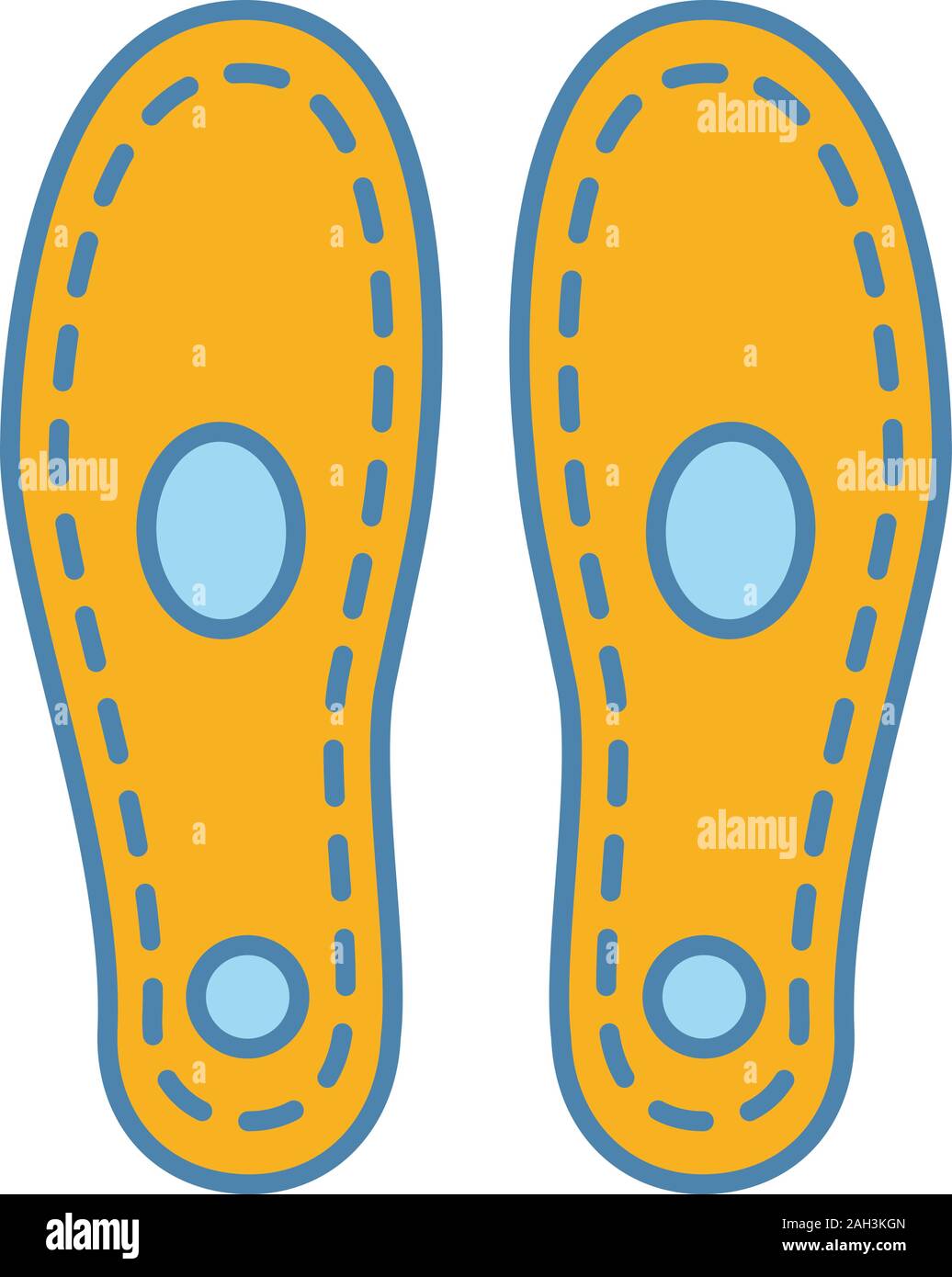 Orthopedic insoles color icon. Arch support. Orthotic insoles. Shoe ...