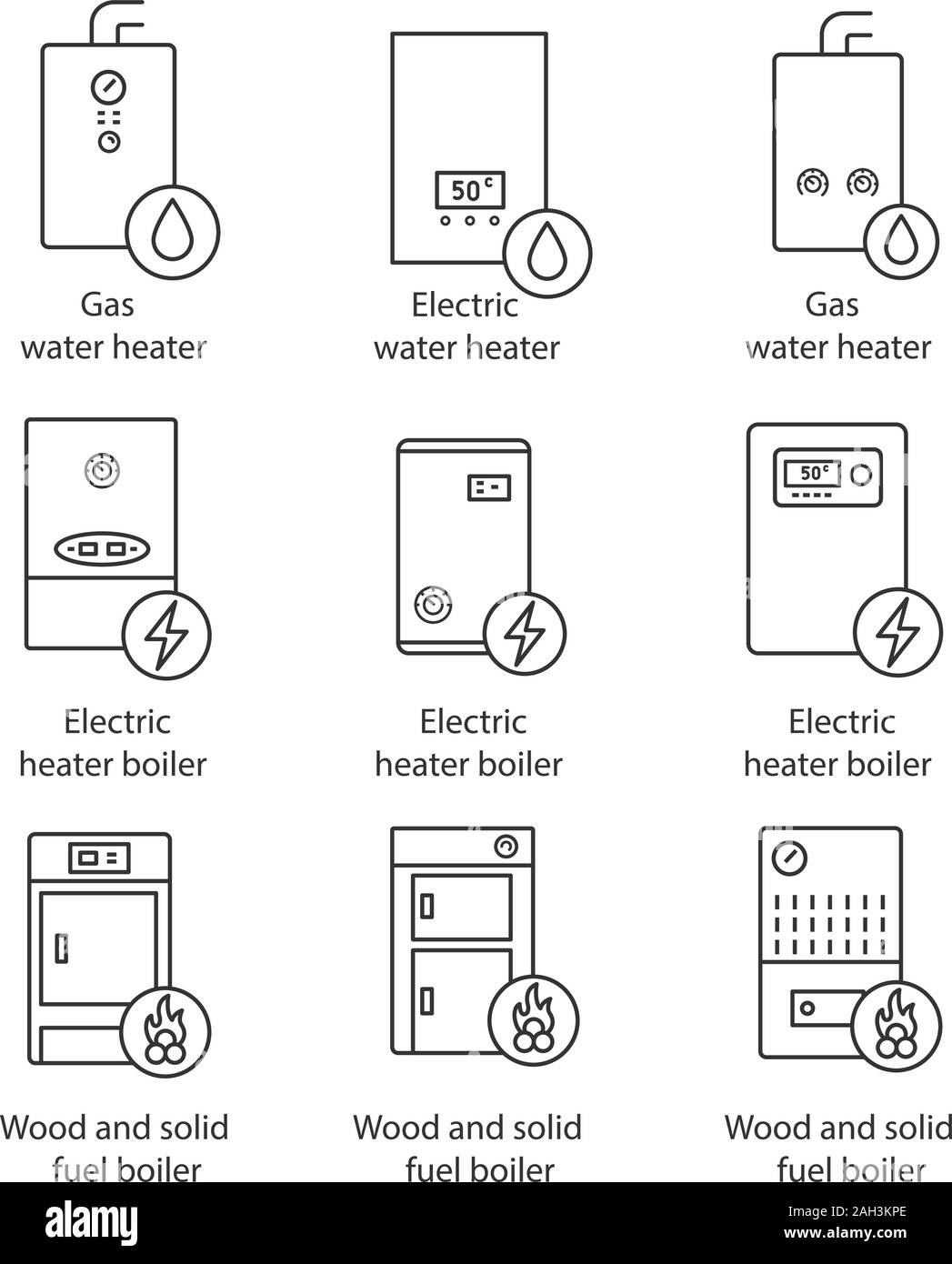 Solid fuel boiler vector vectors hi-res stock photography and images ...