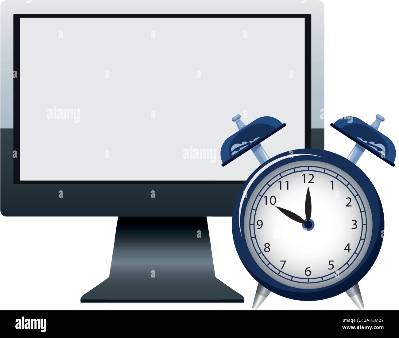 Digital alarm clock blank Stock Vector Images - Alamy