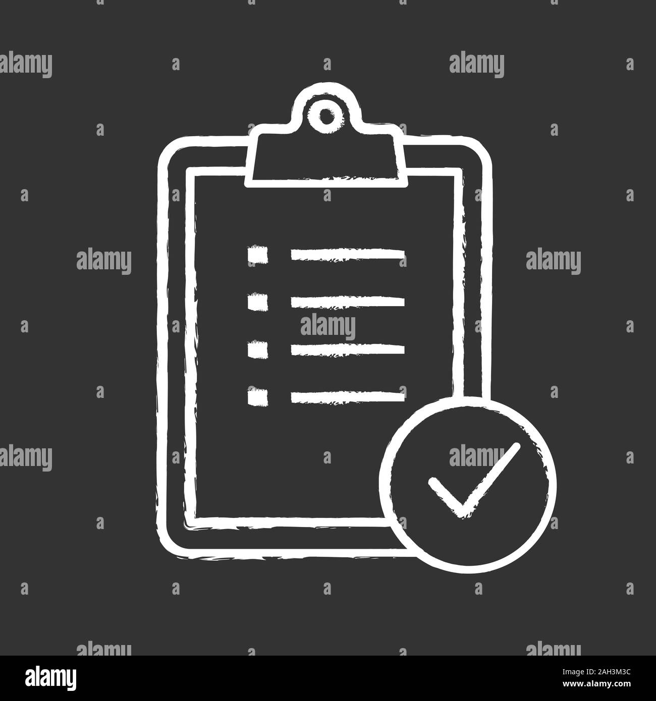 Task planning chalk icon. To do list. Project management. Tasks list ...