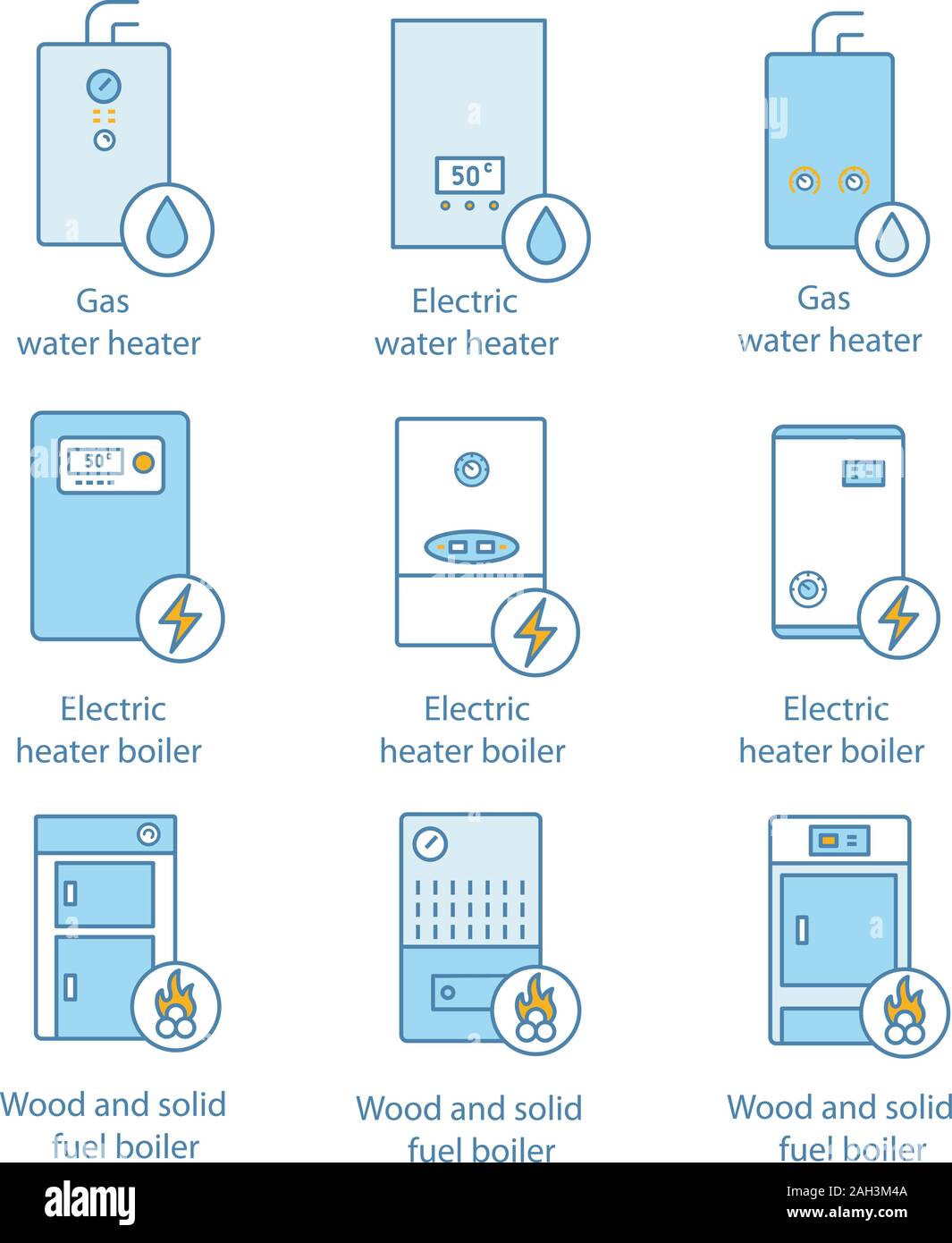 Solid fuel boiler vector vectors hi-res stock photography and images ...