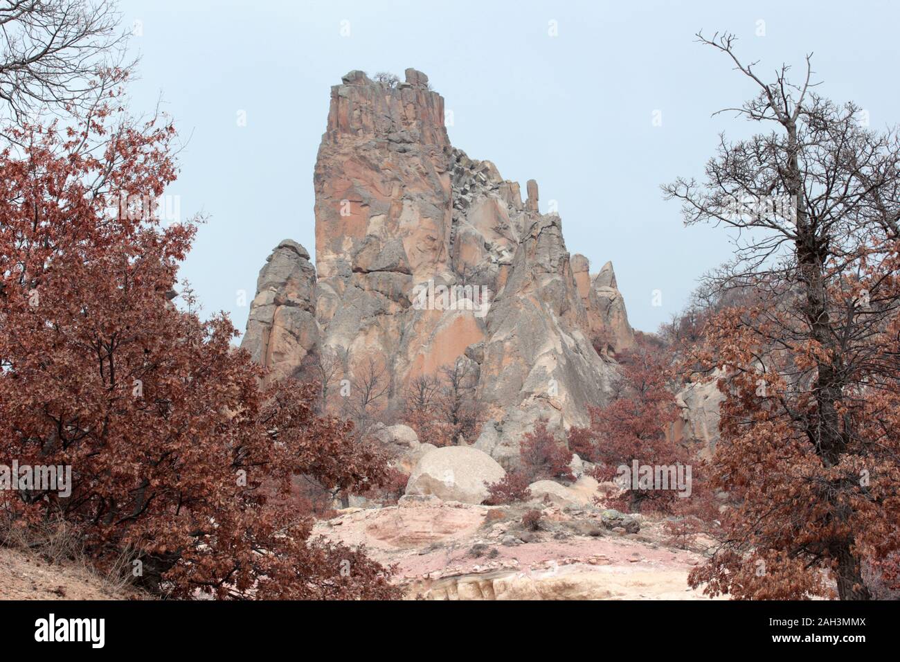 wind and rain rock erosion Stock Photo - Alamy