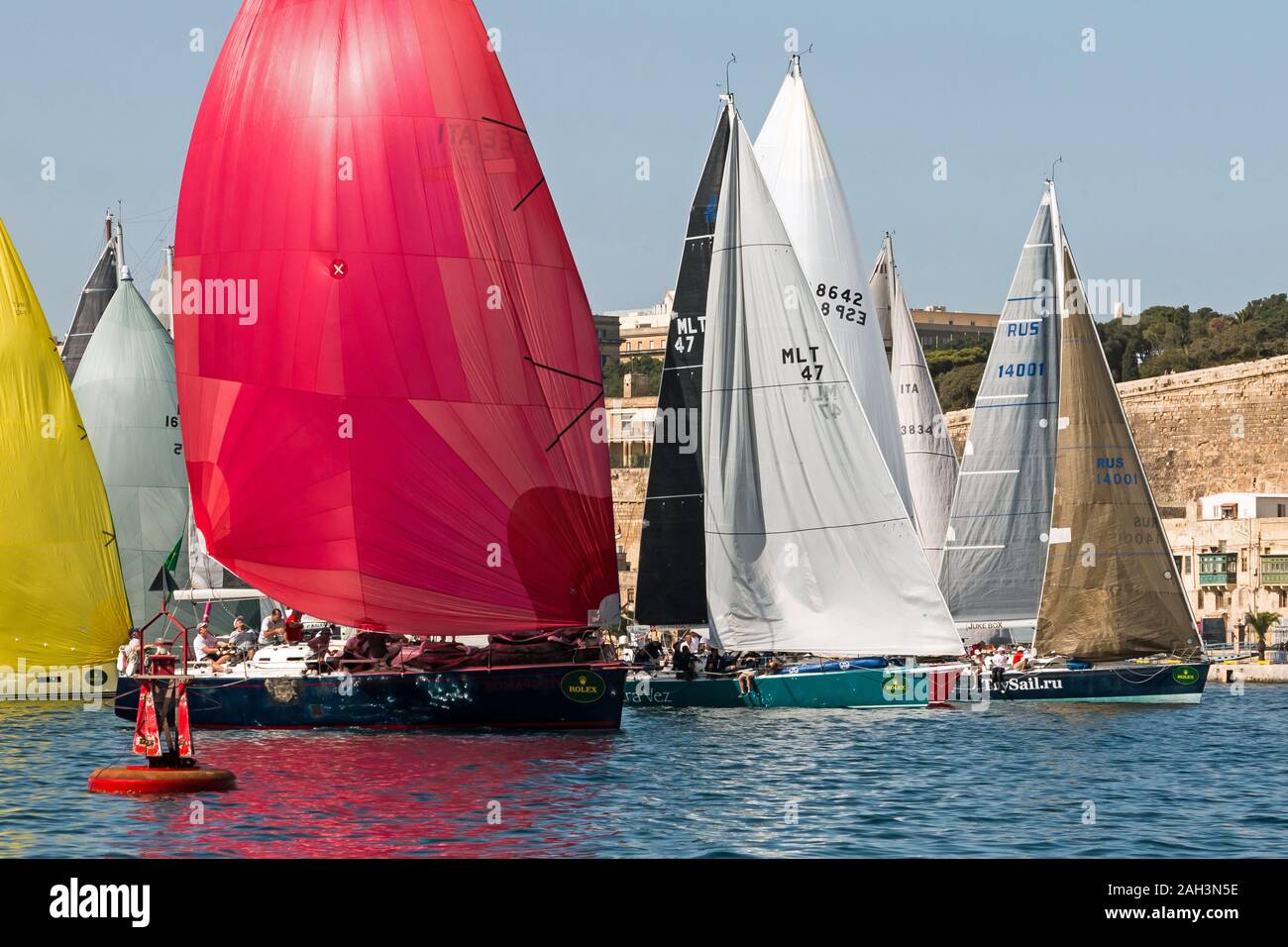 Rolex Middlesea Yacht Race Stock Photo - Alamy