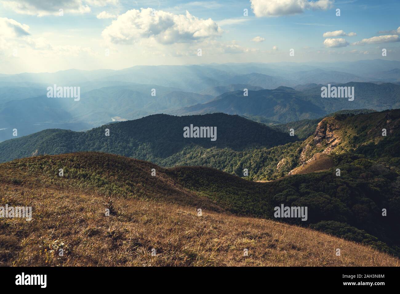 Daytime mountain clear sky Mountain landscape nature Stock Photo - Alamy