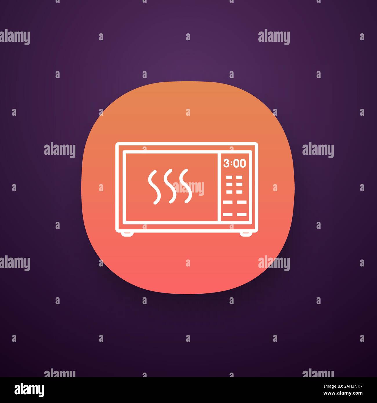 Microwave oven app icon. UI/UX user interface. Electric oven. Food ...