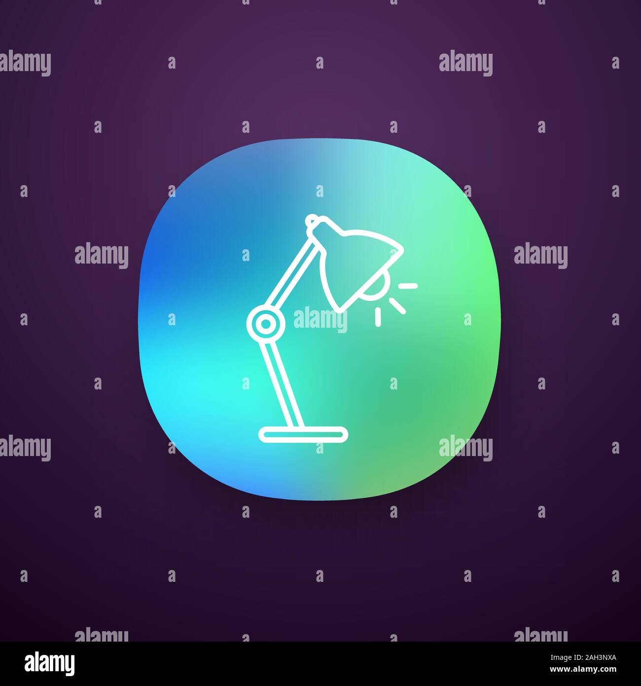 Table lamp app icon. Desk lamp. UI/UX user interface. Web or mobile ...