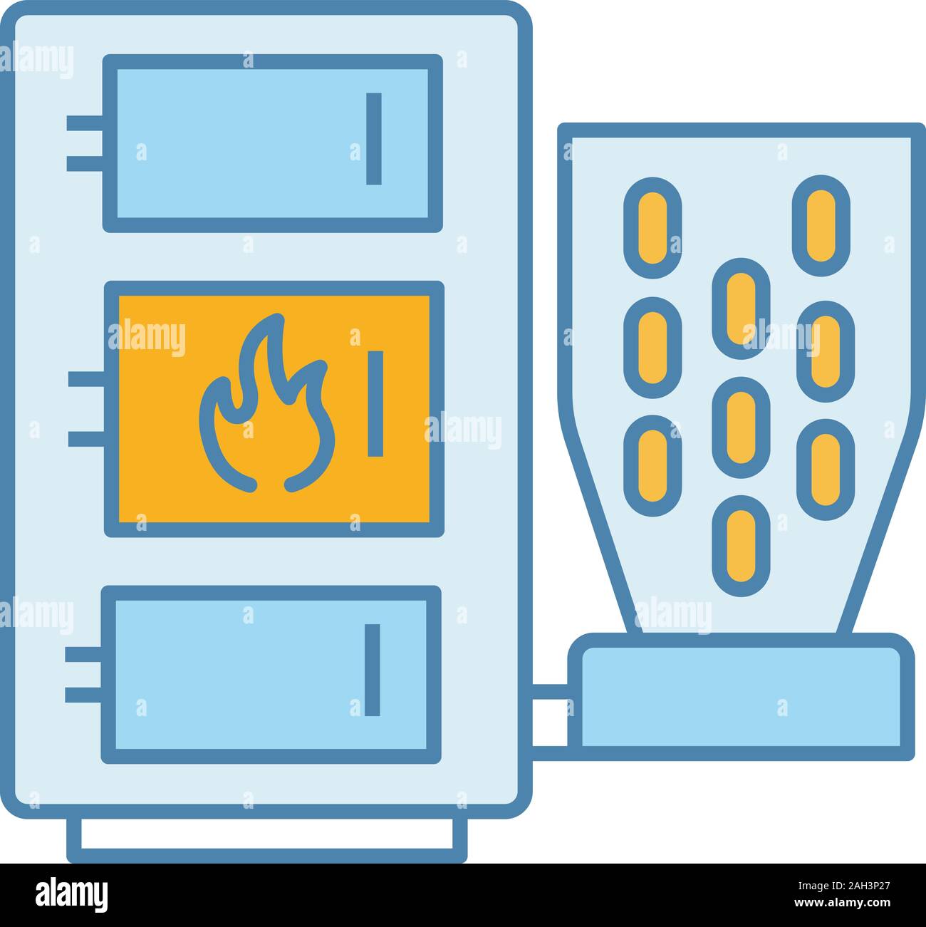 Pellet burner Stock Vector Images - Alamy