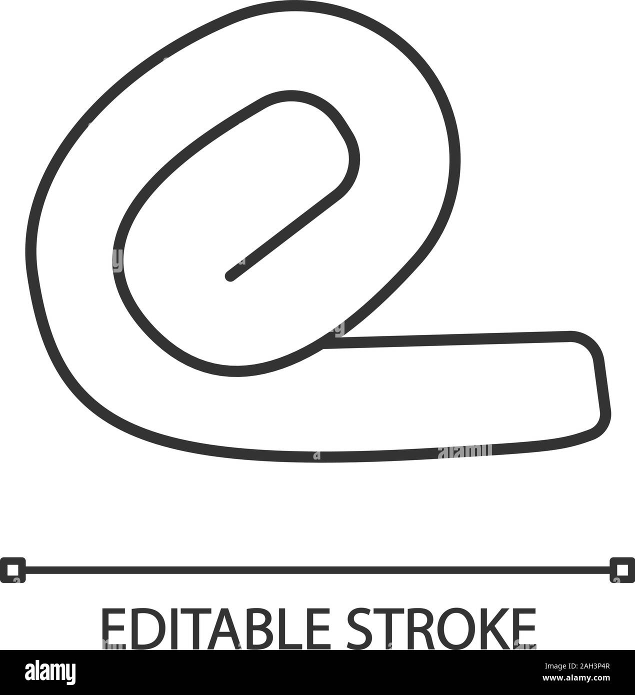 Roll up mattress linear icon. Thin line illustration. Rolled latex or ...