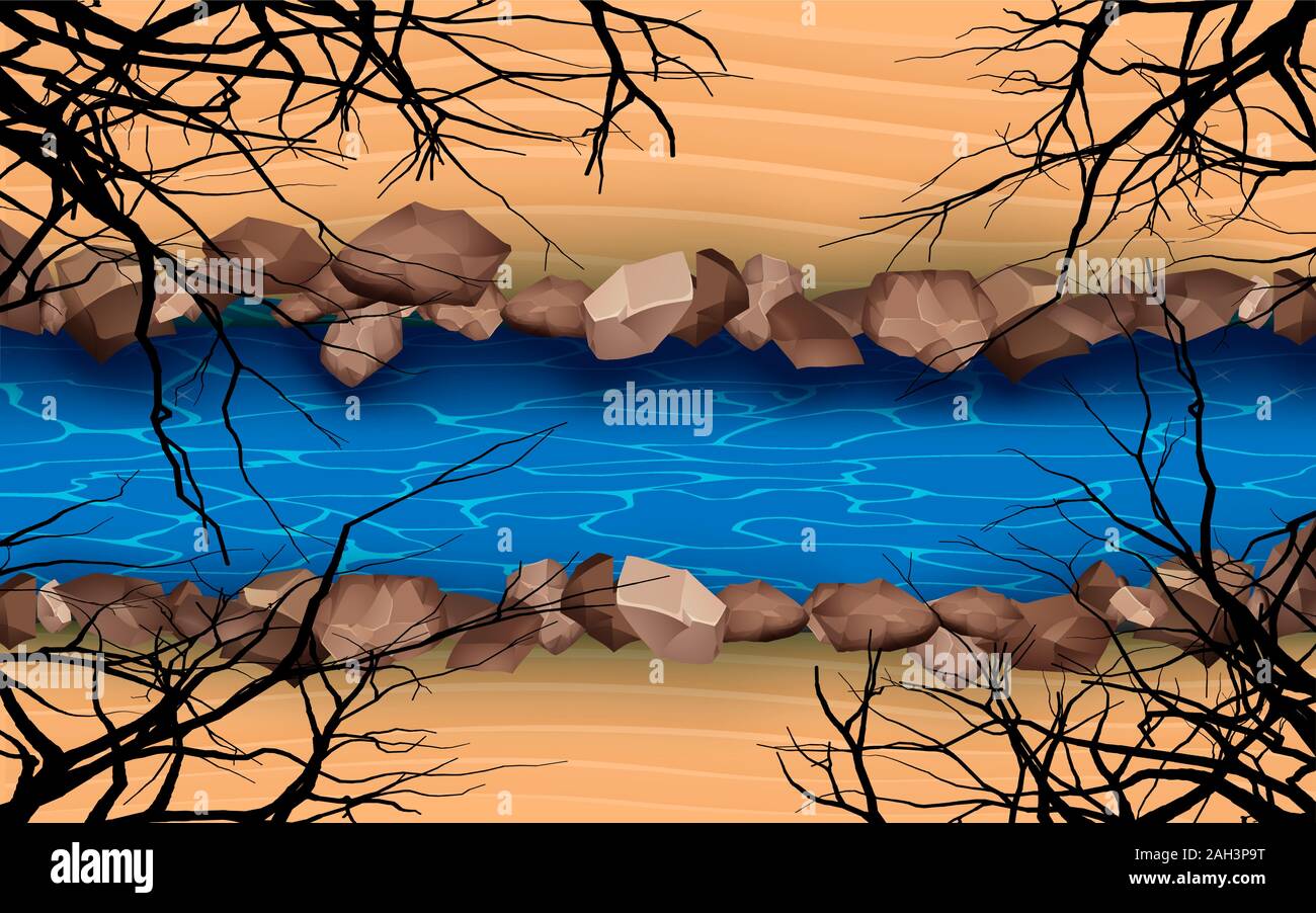 Aerial view field in Stock Vector Images - Alamy