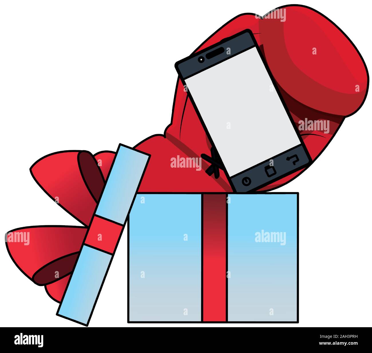 gift box with boxing glove icon Stock Vector Image & Art - Alamy