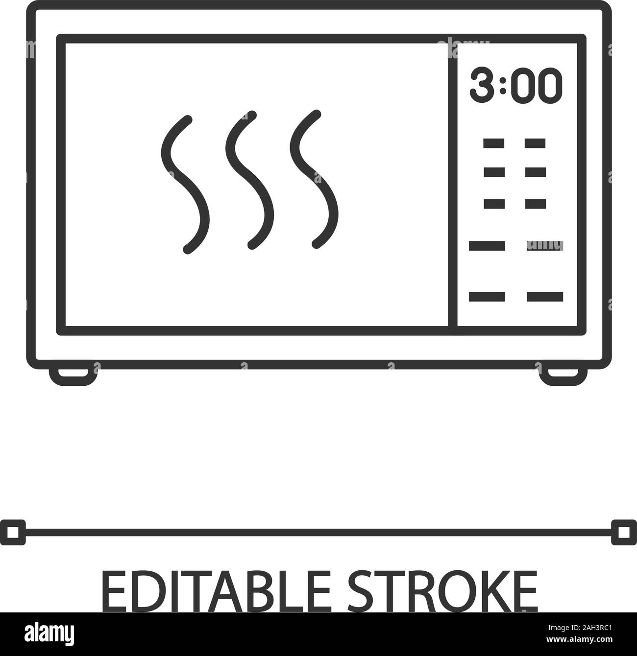 Microwave oven linear icon. Electric oven. Thin line illustration. Food ...