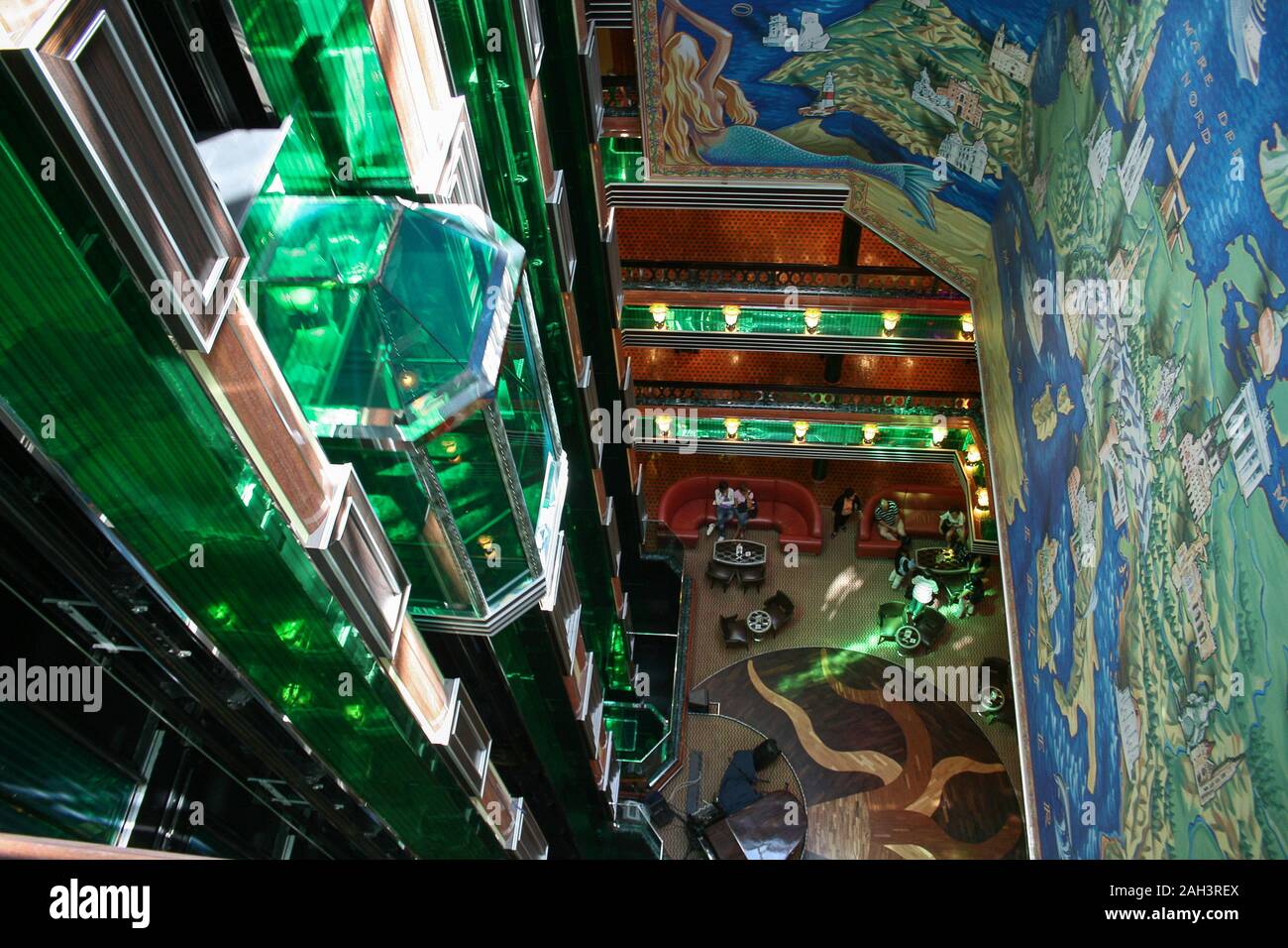 Costa Concordia, lift, ground floor July 21 ,2009 Stock Photo - Alamy