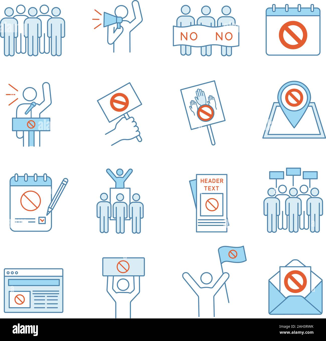 Political protest movements Stock Vector Images - Alamy