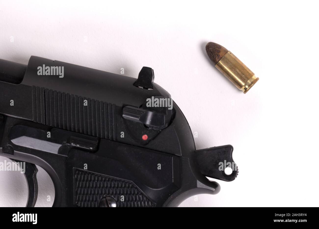 Very old bullet isolated on a white background Stock Photo - Alamy