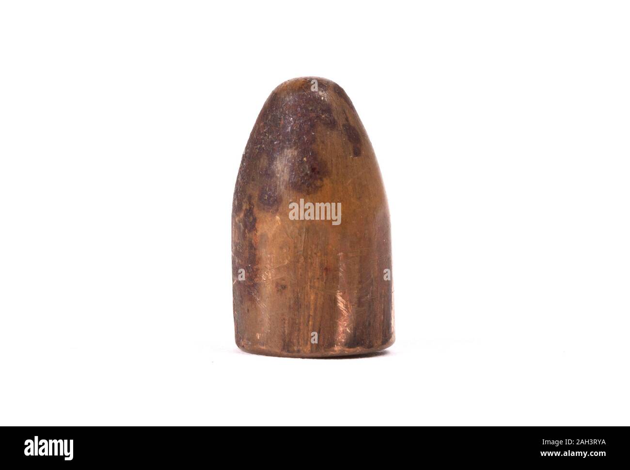 Very old bullet isolated on a white background Stock Photo - Alamy