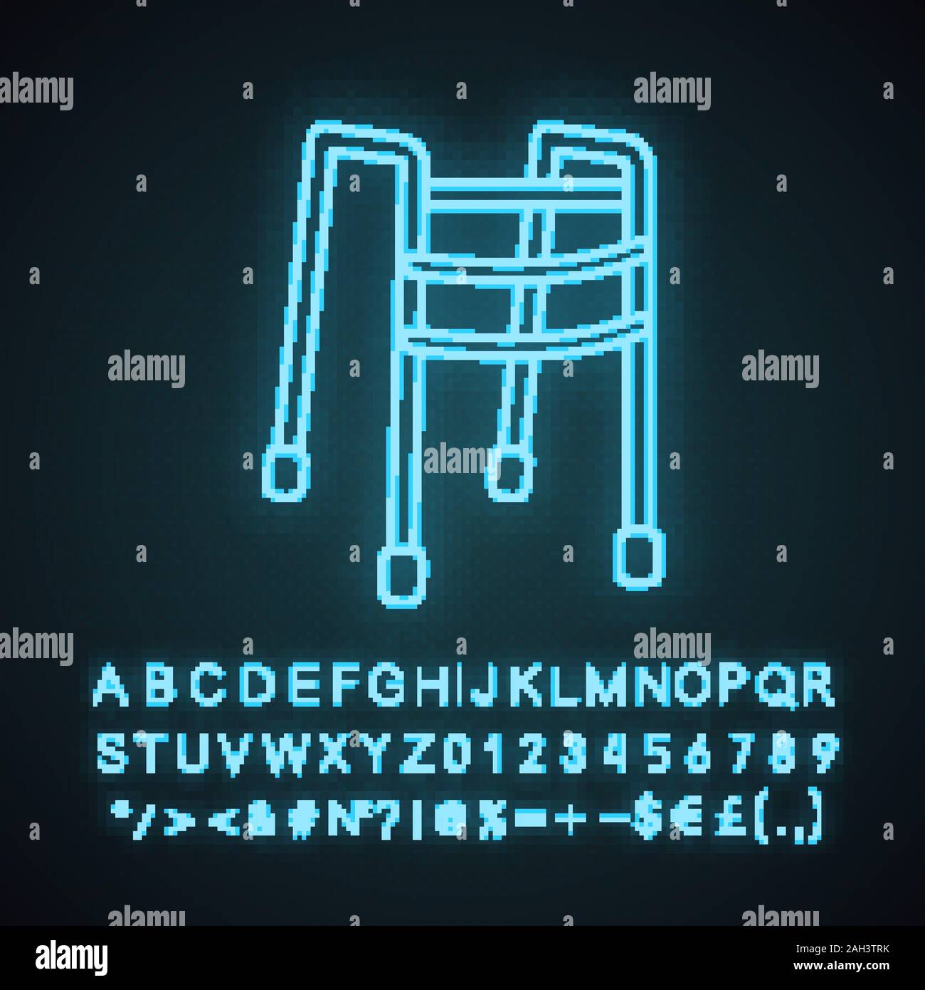 Letter frame disabled Stock Vector Images - Alamy