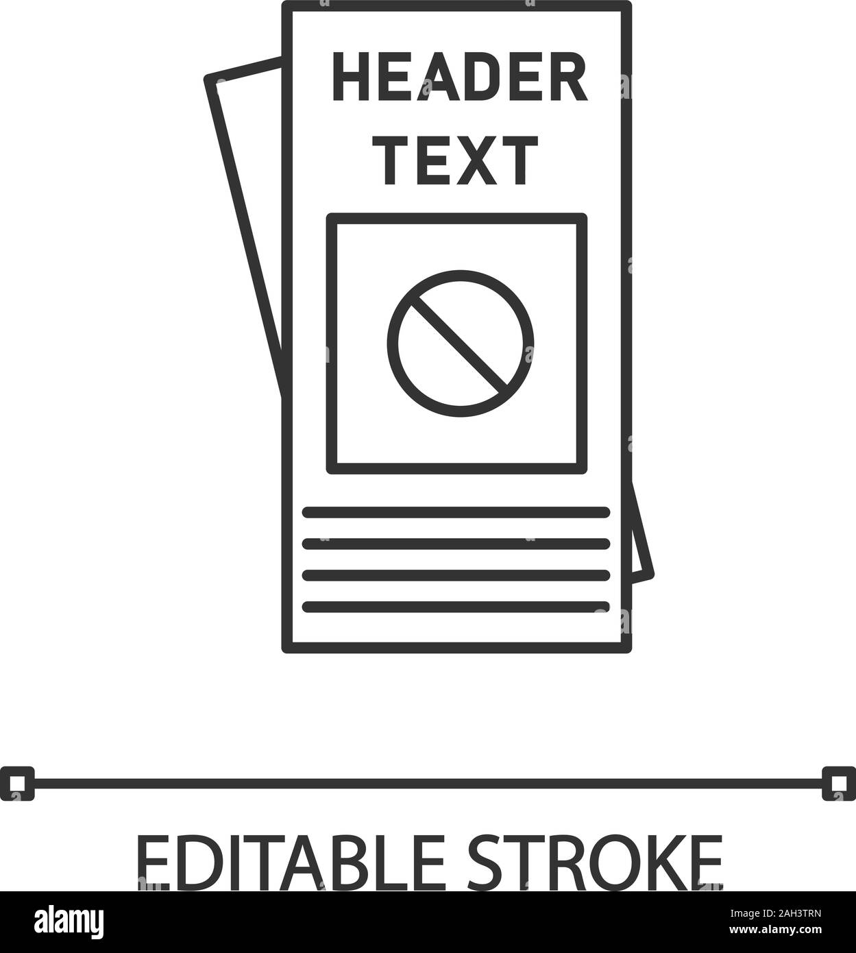Protest leaflet linear icon. Protest event. Thin line illustration ...