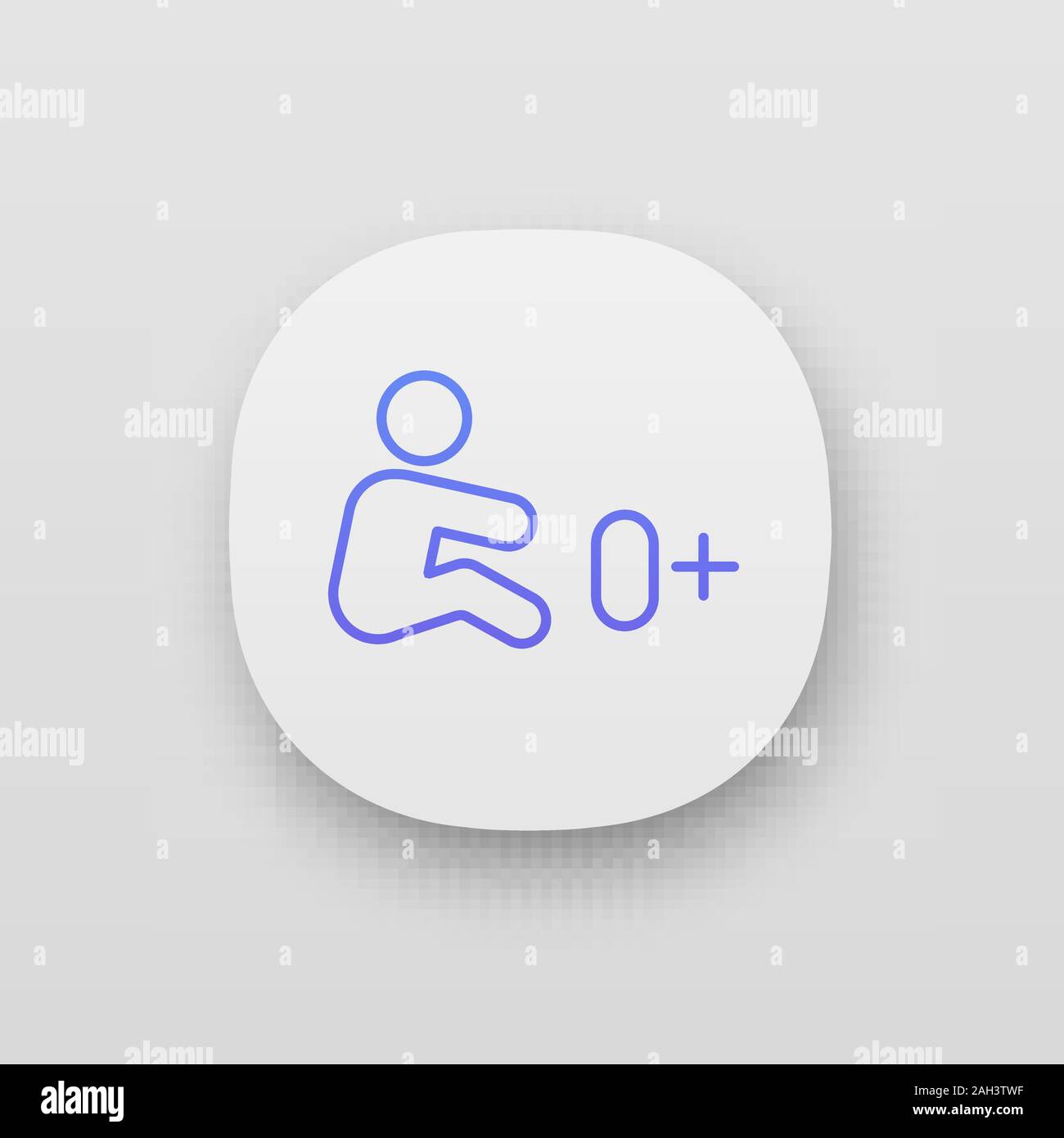 Allowed for children from birth app icon. Newborn baby products. 0 ...